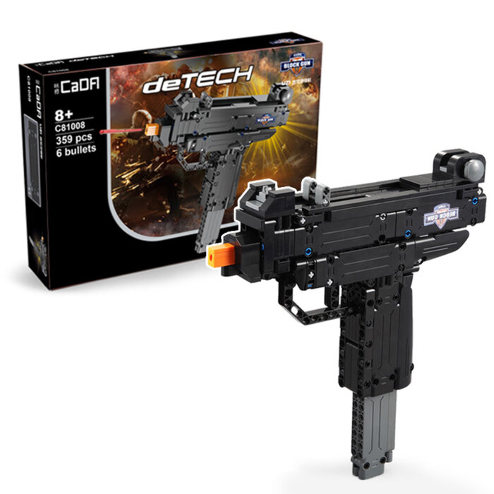 Уценка Конструктор CADA Оружие Техно «Автомат УЗИ», 359 деталей, 6 пуль, стреляет
