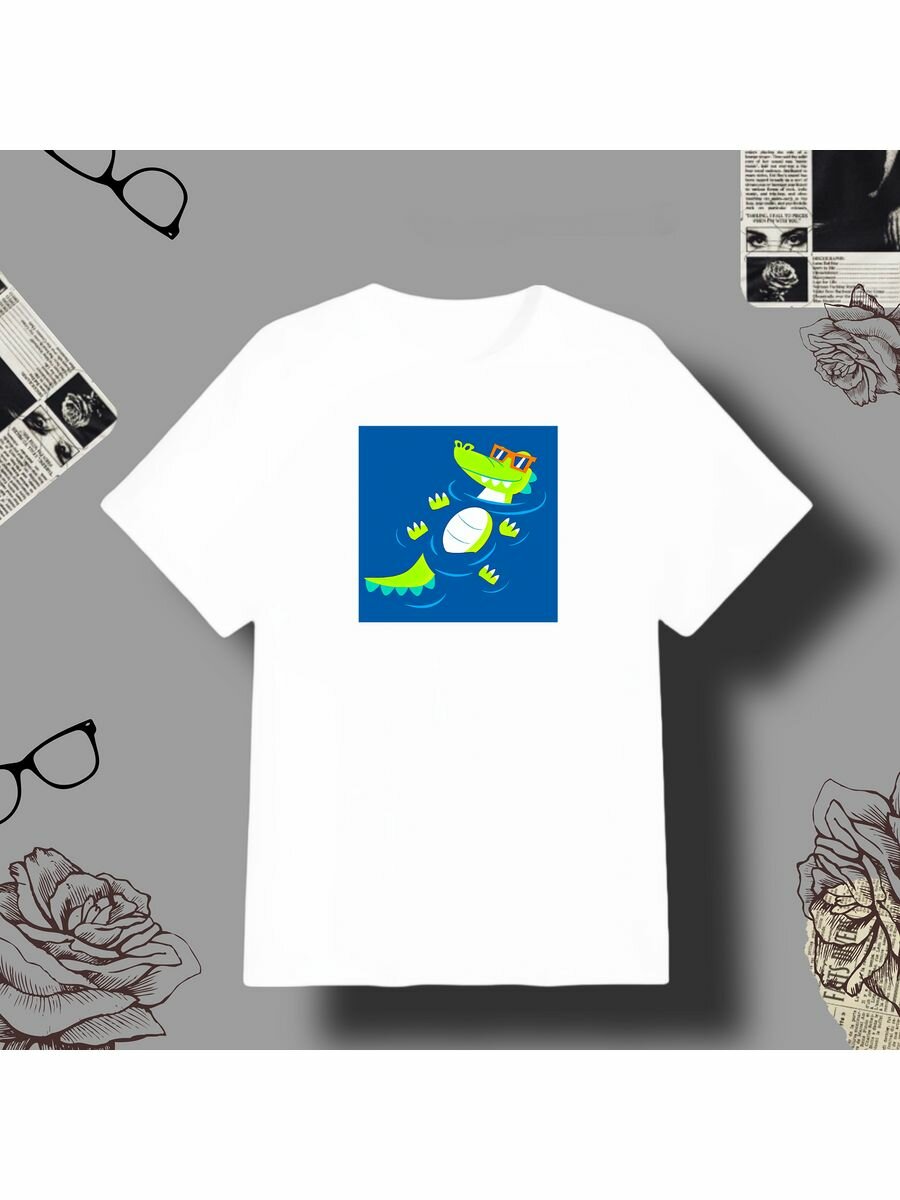 Футболка крокодил