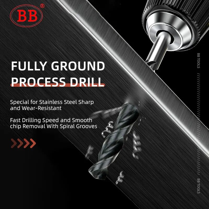 Сверла BB-Twist HSS CO8, 1-13 мм, 13 шт. 8.7mm(5PCS)
