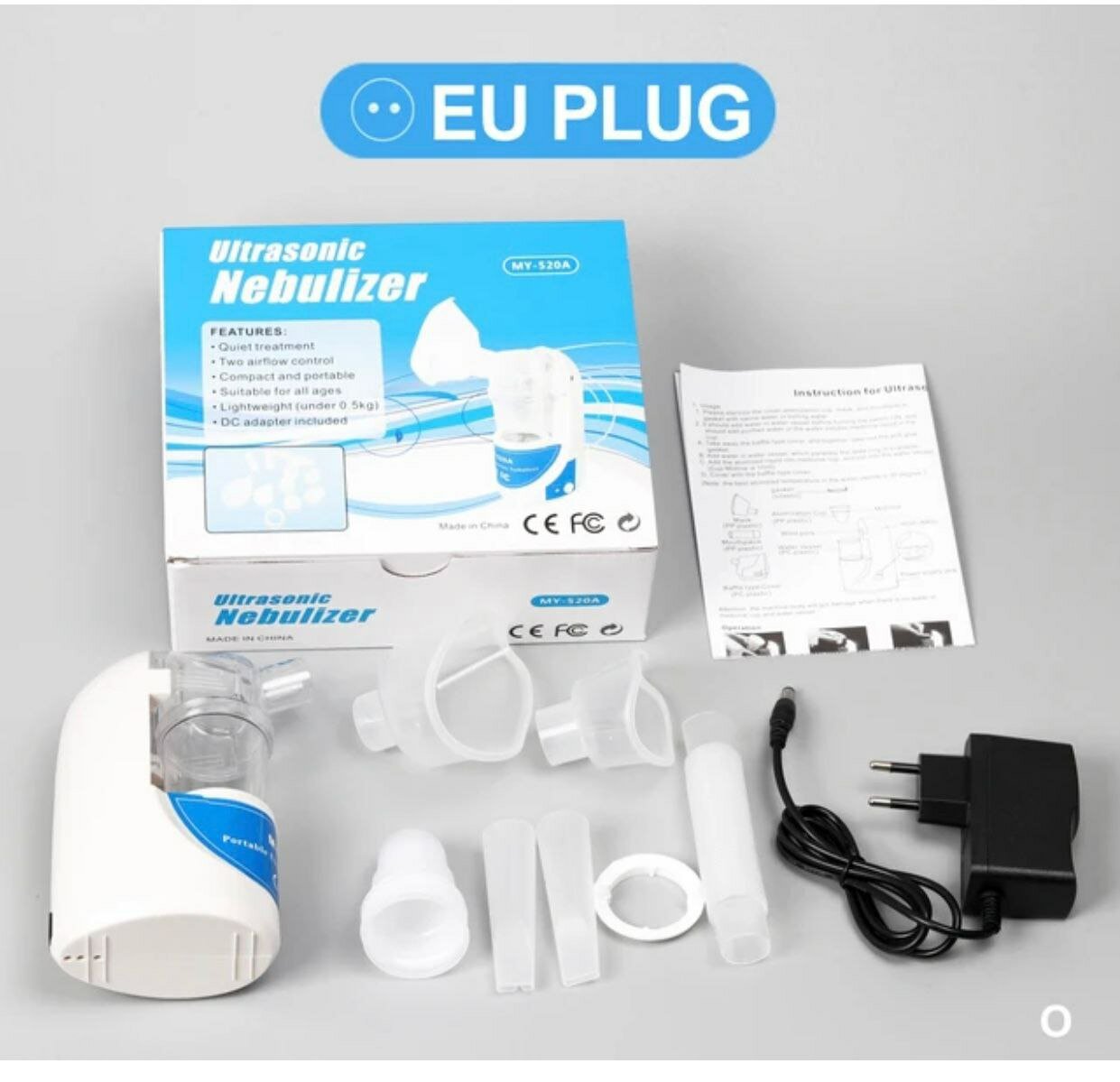 Ингалятор небулайзер ультразвуковой портативный паровой