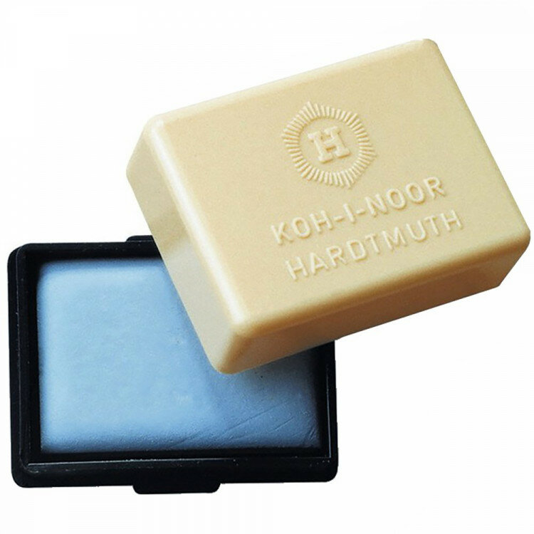 Ластик-клячка (Koh-I-Noor) 6422 37х22х9 мм, Soft, голубой, синтетический каучук арт.6422015007KD/6422015007K. Количество в наборе 2 шт.