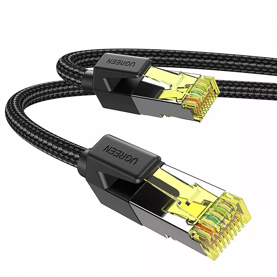 Кабель Ugreen NW150 2 x RJ45 Cat7 Cable (3 метра) чёрный (80424)