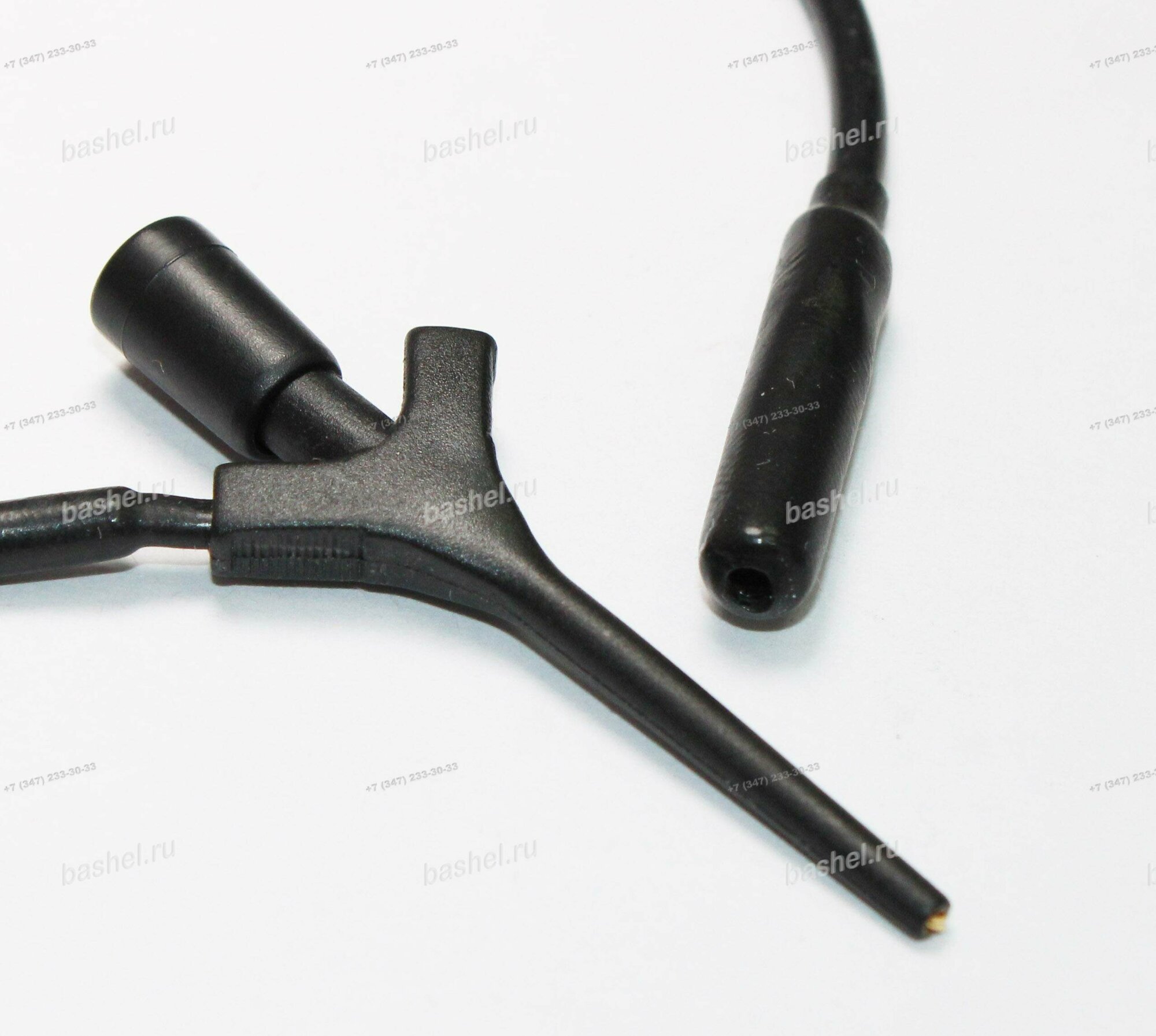 PTL2370C-Black, Насадка на щупы мультиметра 2мм, микрозажим (чёрный)