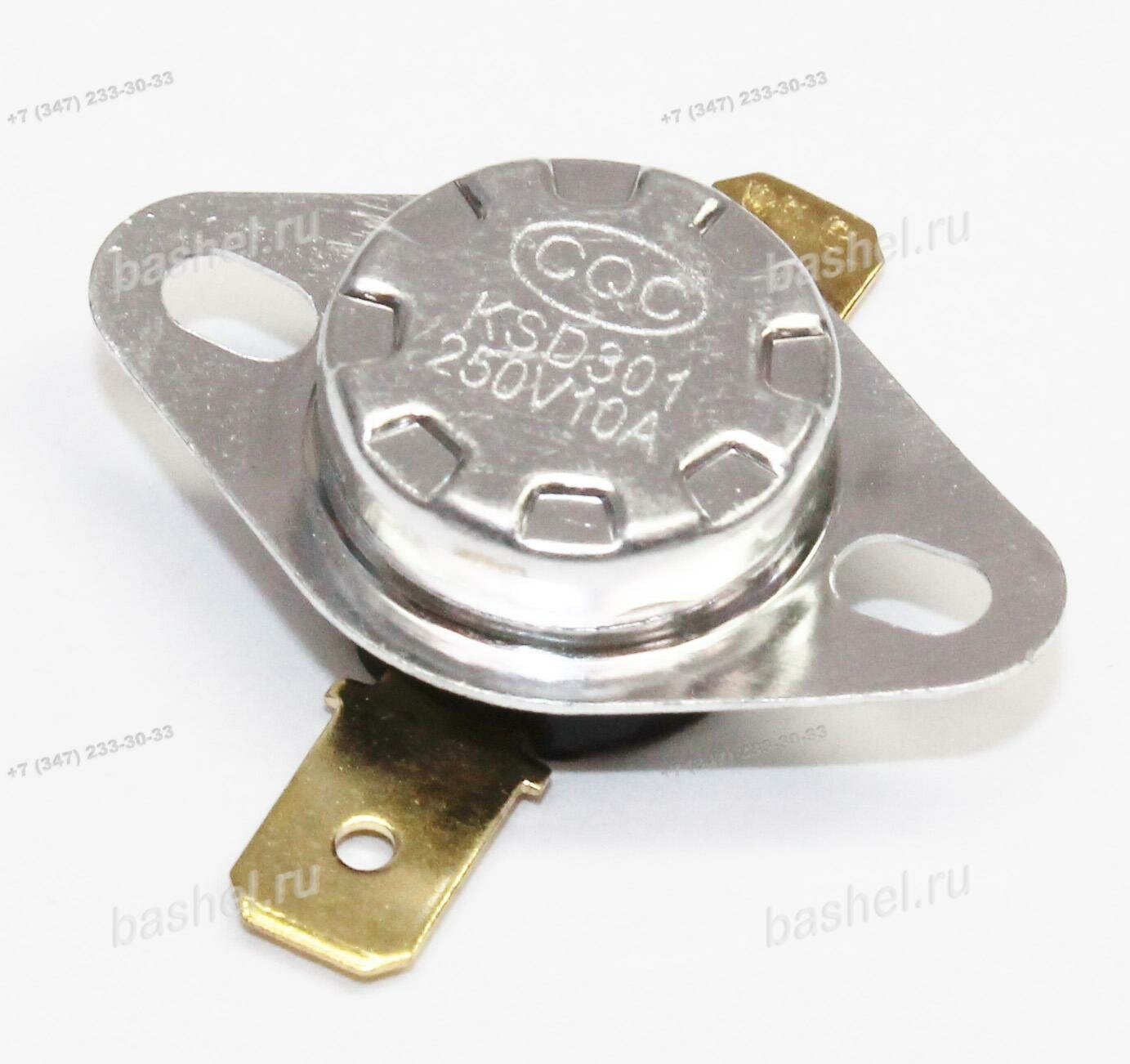 Термостат KSD-301-10-185NC 185°C 10A (фикс. фланец)