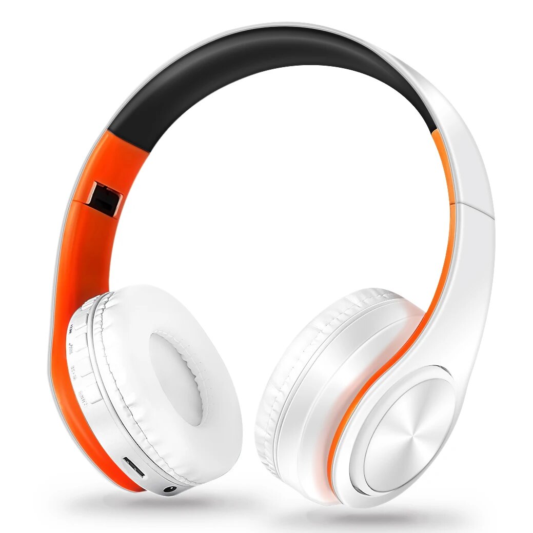 Беспроводные наушники Bluetooth White Orange
