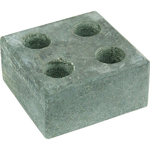 Аромакамень Суши Веник (4 отверстия), для бани и сауны, талькохлорит, 8х8х4 см
