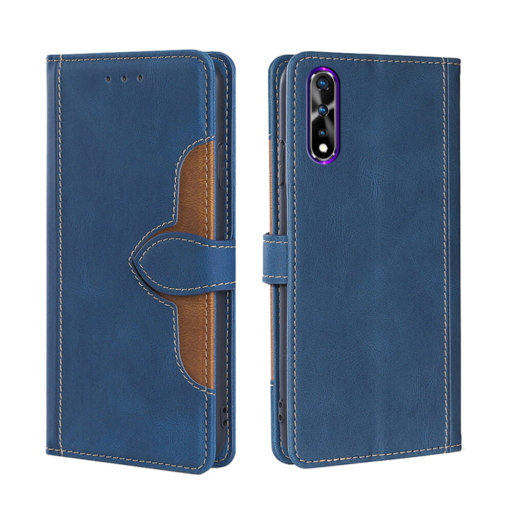 Чехол-книжка MyPads для Vivo IQOO Neo / V17 Neo / Виво IQOO Neo / V17 Neo, узор в сочетании с другим цветом (синий)