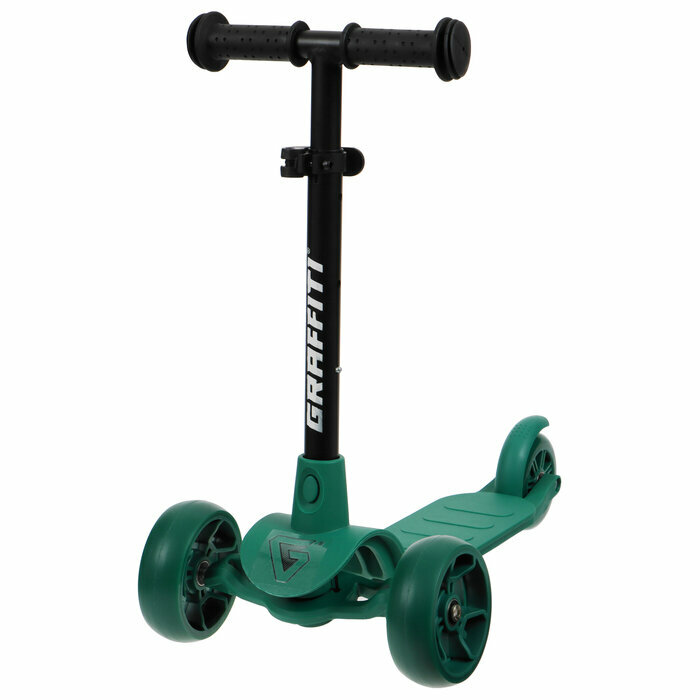 GRAFFITI Самокат детский GRAFFITI Baby 24, колёса PU 120/100 мм, зелёный