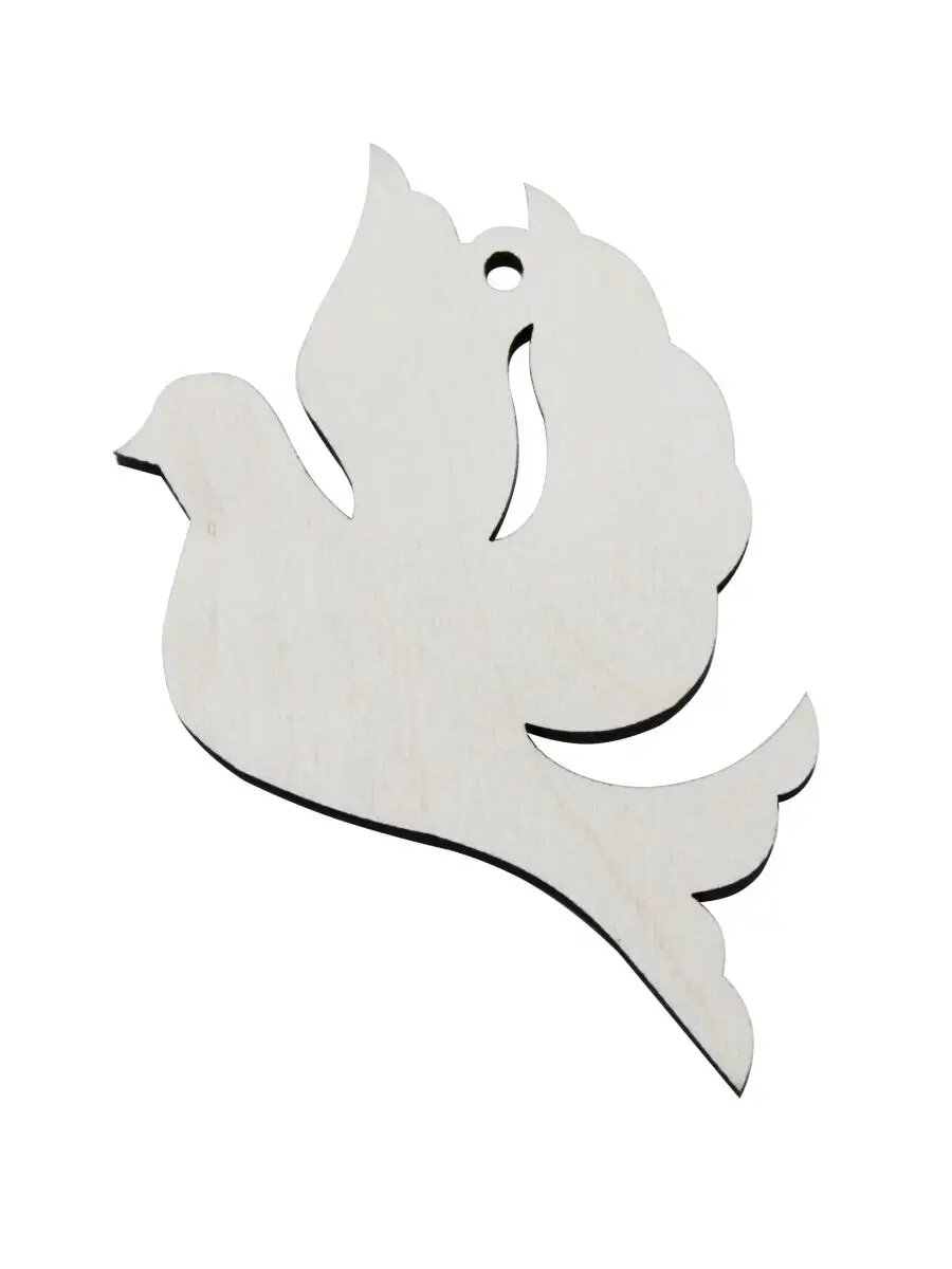 Деревянные заготовки Декупаж Голубь 5 шт