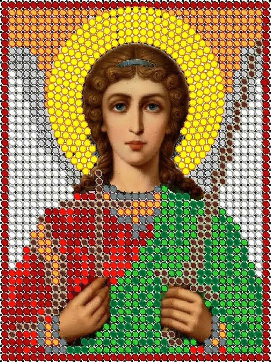 Алмазная мозаика икона 11*15 см