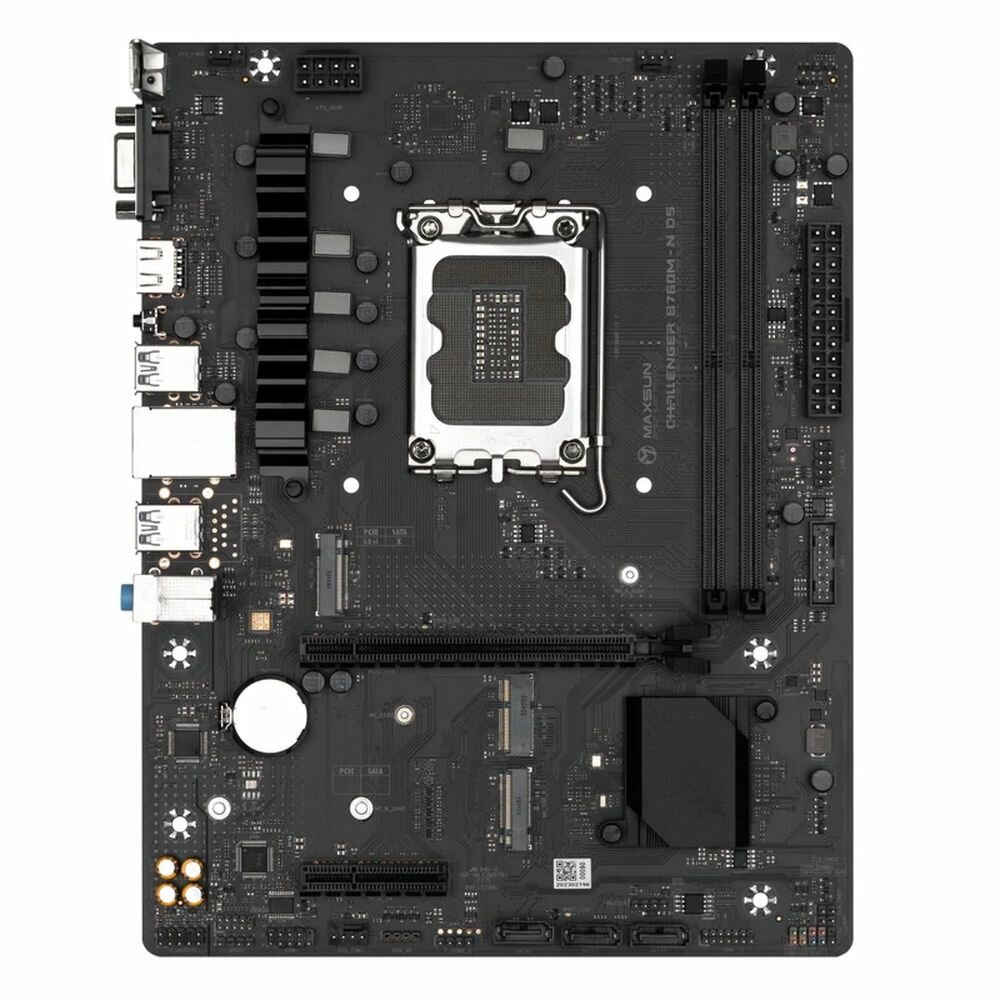 Материнская плата MAXSUN Challenger B760M-N D5 mATX LGA1700 Intel B760 2xDDR5 (96ГБ)