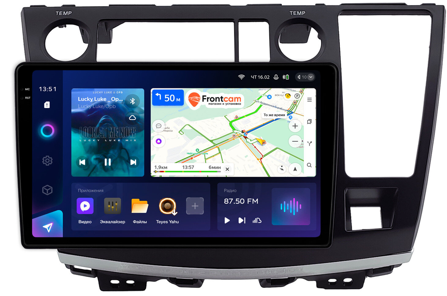 Штатная магнитола Teyes CC3 2K 4/32 9.5" RM-9-3055 Nissan Elgrand 2 (E51) 2002-2010 Android 10 (4G-SIM, DSP, QLed)