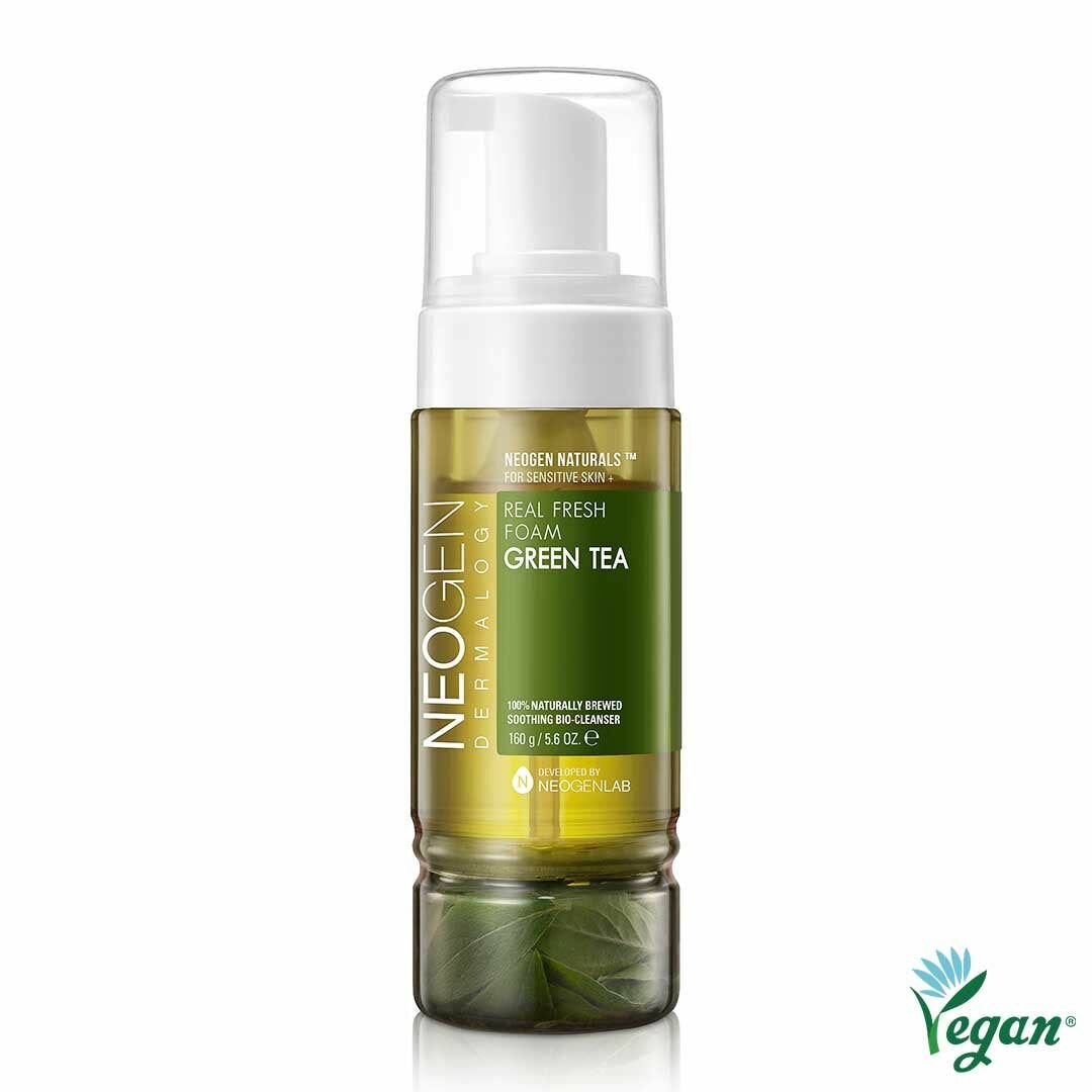 Пенка для умывания Neogen Real Fresh Foam Green Tea зелёный чай 160 мл для всех типов кожи