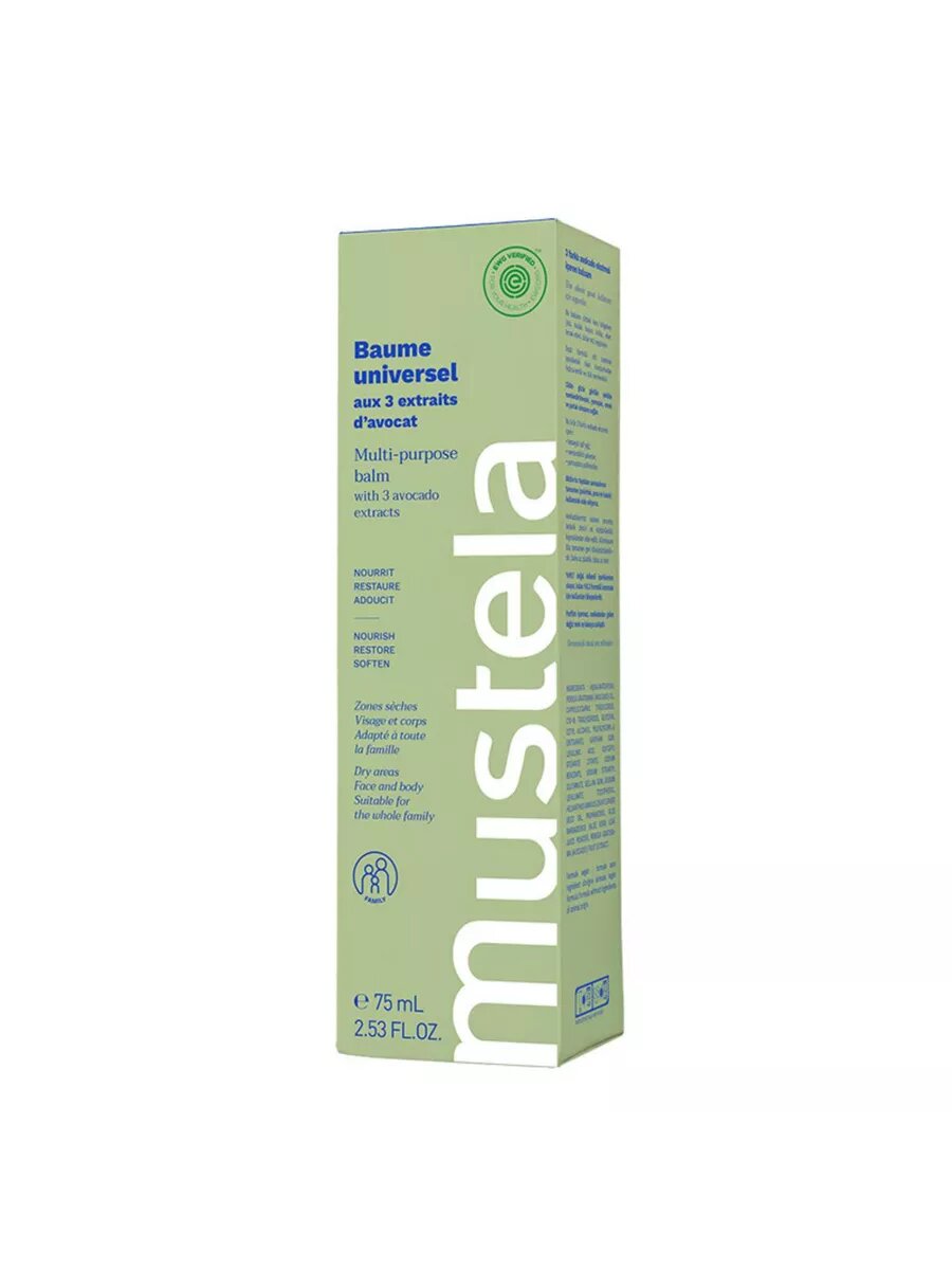 Mustela Органический увлажняющий бальзам для тела 75мл