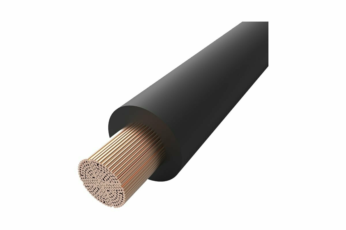 REXANT КГтп-ХЛ 1х10 кв. мм гибкий сварочный кабель, длиной 10 м, 01-8410-10 для сварки