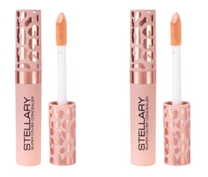 Консилер для глаз и лица супер маскирующий Stellary Super Cover Concealer, т.02 5 мл, 2 шт