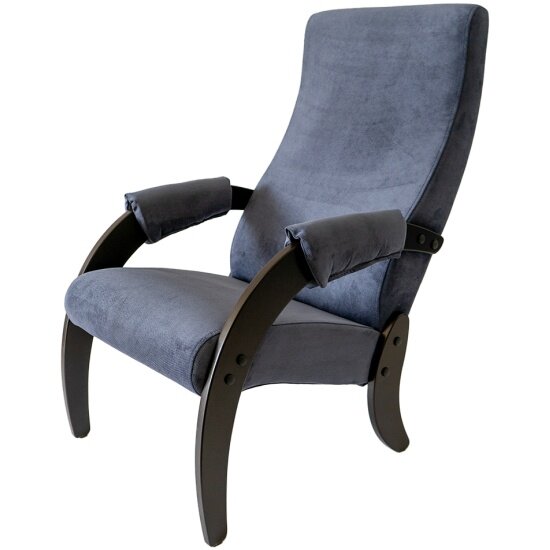 Кресло для отдыха Garden Story Марта №3 арт. GS-61М-6 венге Ultra Atlantic, синий