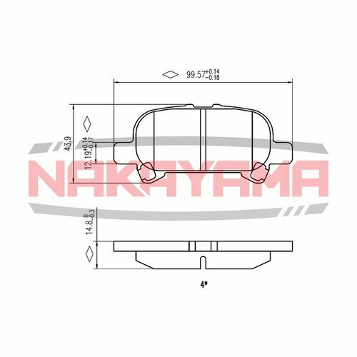 Колодки тормозные Nakayama HP8504NY