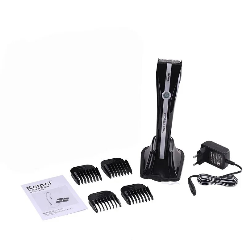 Kemei 8999 черная аккумуляторная машинка для стрижки волос without box