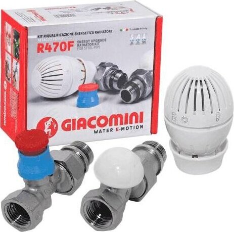Комплект терм бок/п R402TG Ду15 Ру10 прям R15TG+R470 Giacomini R470FX013