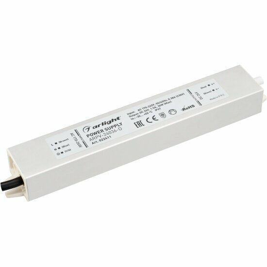 Блок питания Arlight ARPV-36D 24V 36W 67 IP 1,5A 022411