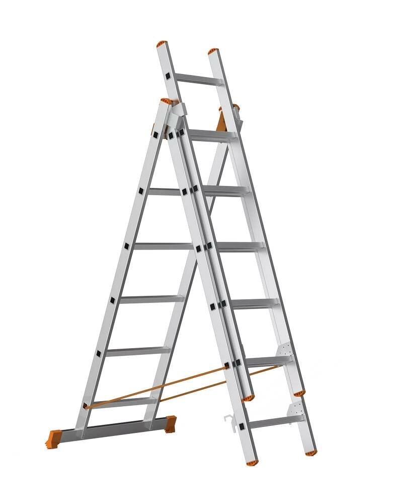 Лестница Трехсекционная Sarayli 3Х6, Длина 3.8 М, Нагрузка 150 Кг.