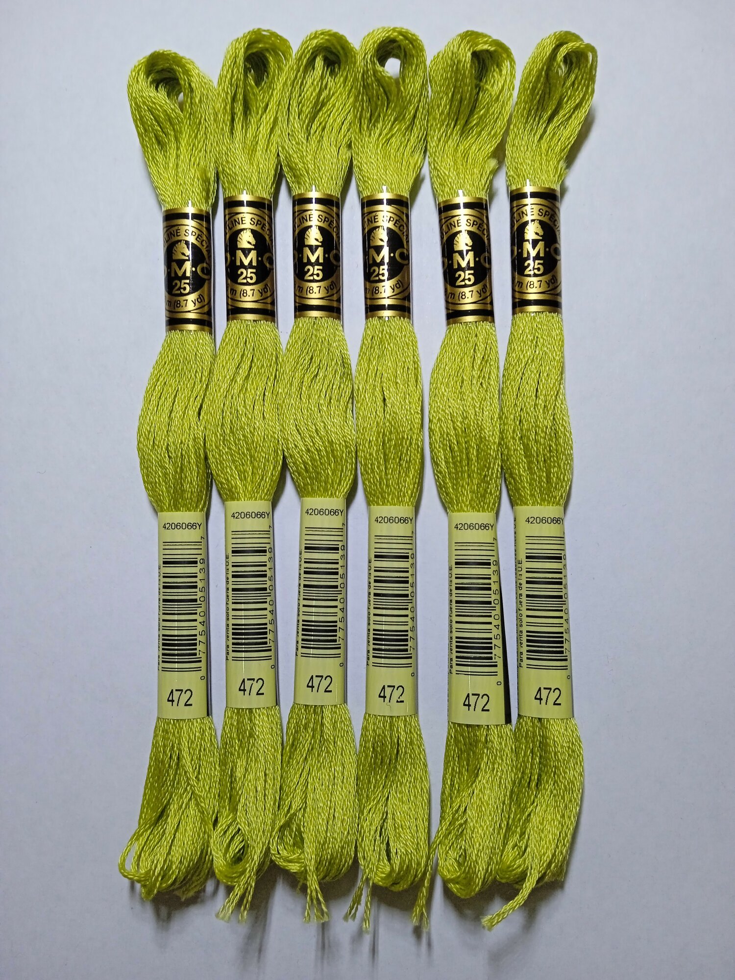 Набор ниток мулине, 8 м, 6 шт DMC-472_6
