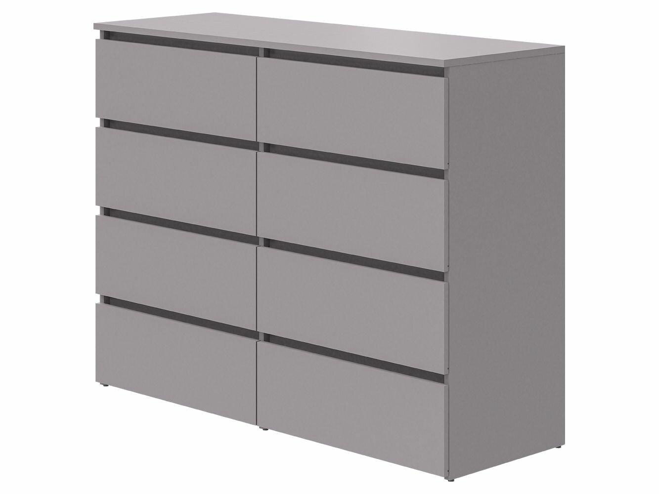 Комод с 8 ящиками К-23 Графит 93х120х42см.