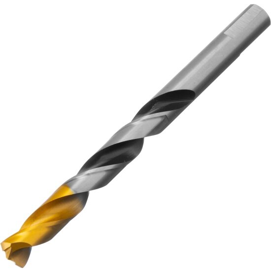 Denzel Сверло спиральное по металлу 12 x 151мм, Р6М5, Golden Tip, многогранная заточка, , 718287