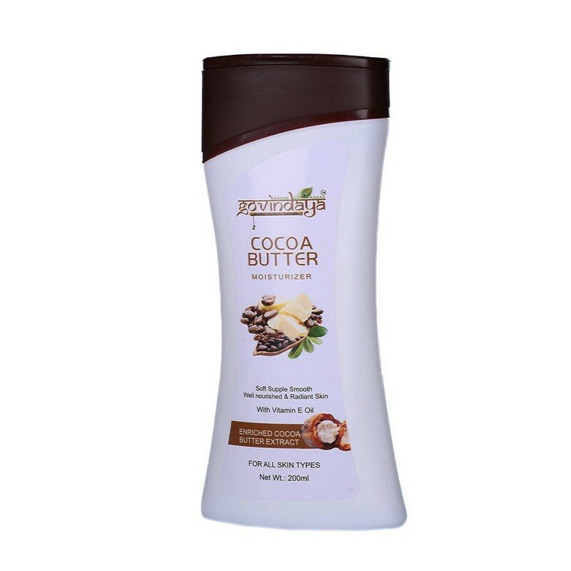 Какао увлажняющий лосьон Говиндая (Cocoa Butter body lotion Govindaya), 200 мм