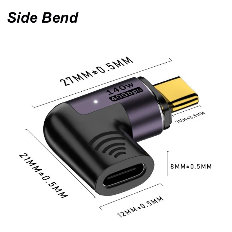 Адаптер USB 4.0 140W Side Bend
