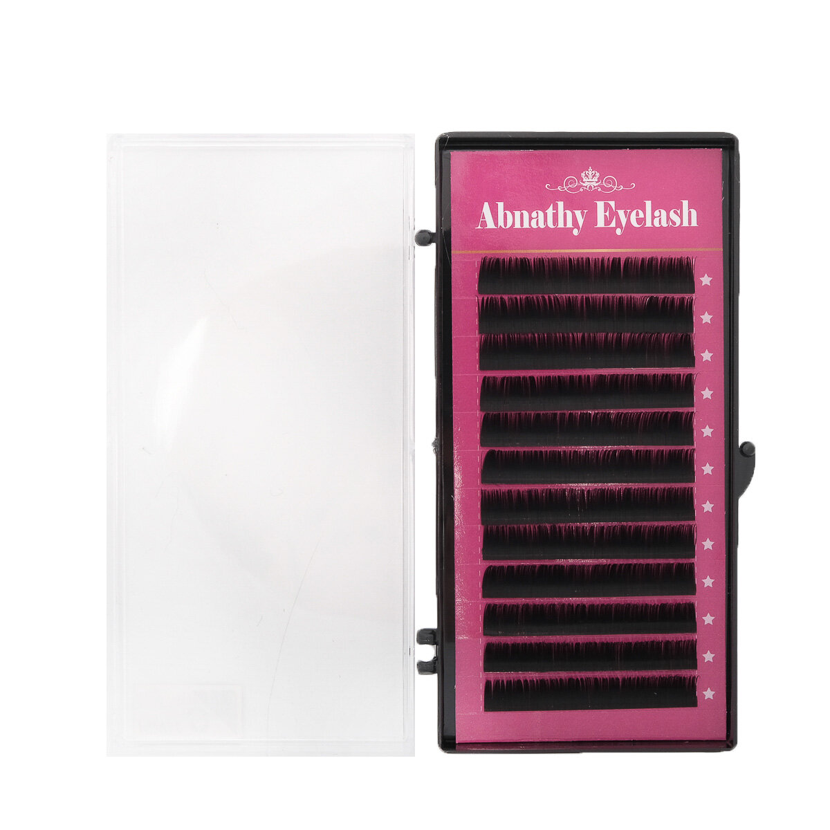 Ресницы для куклы черные, длина 11 мм, в футляре, Айрис (полиэстер)