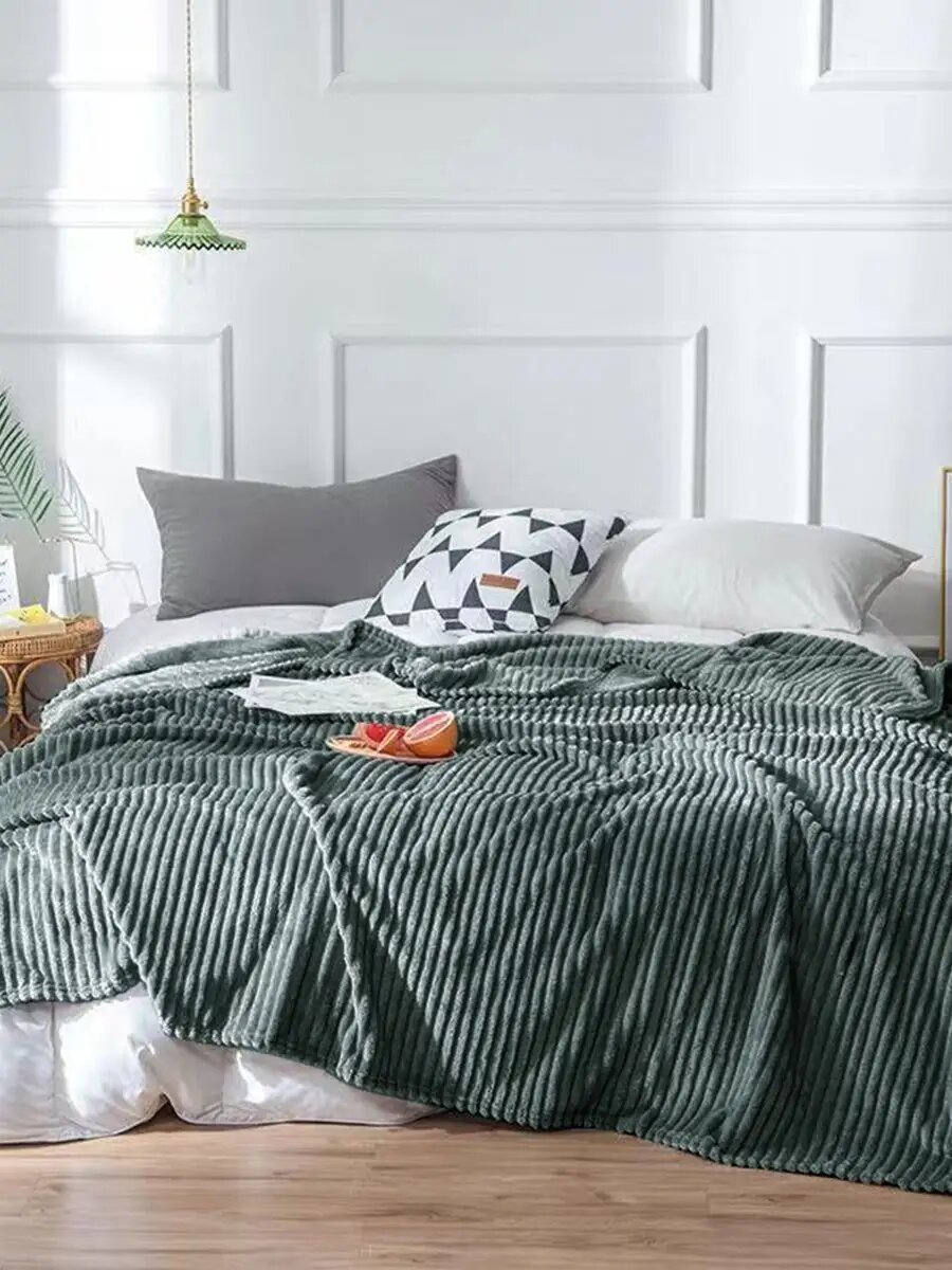 Плед Stripe 200х220 покрывало на кровать 200х220