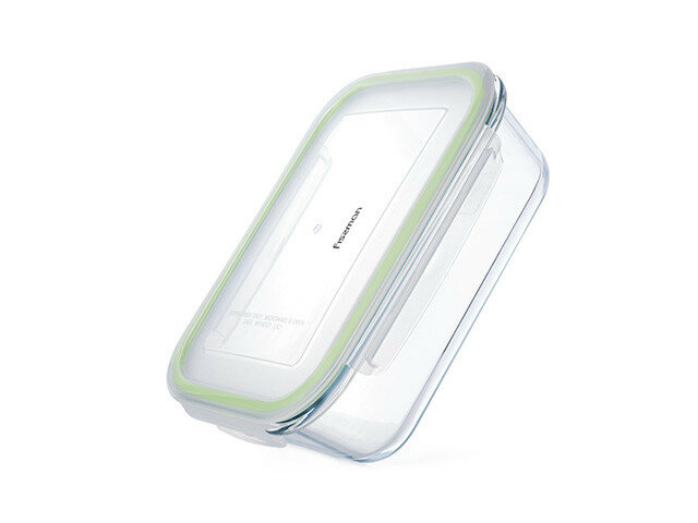 17317 FISSMAN Контейнер с пластиковой крышкой 22,5x17x7,5см / 1500мл (жаропрочное стекло)