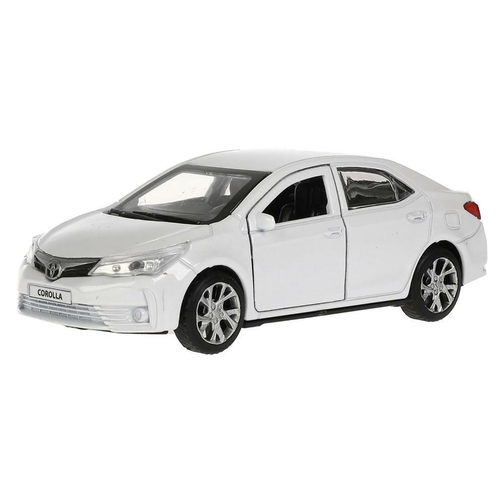 Металлическая модель технопарк Toyota Corolla белый, 12 см, откр. двери и багажник