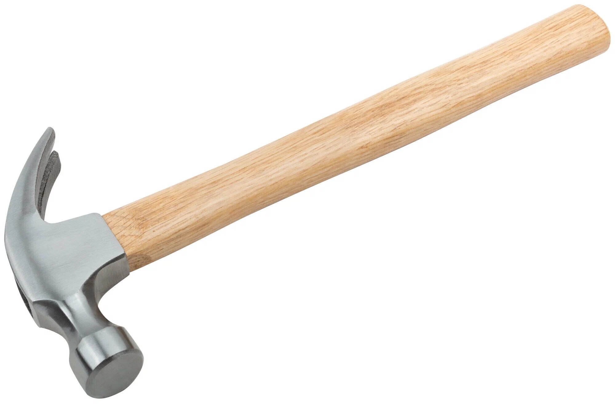 Молоток-гвоздодер Рокот, 450 г, боек 27 мм, углеродистая сталь, деревянная рукоятка
