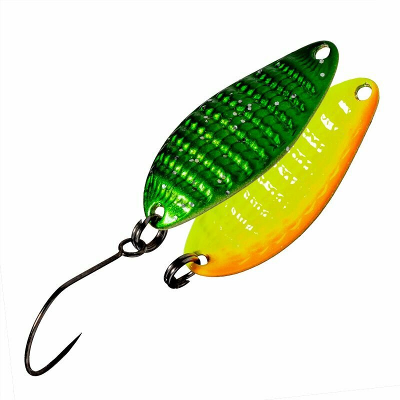 Блесна из латуни на форель, покрыта золотом и серебром RB Релакс 2.5гр - 289