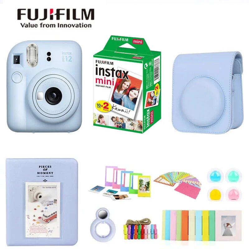 Фотоаппарат Fujifilm Instax Mini 12 с сумкой BLUE Set2