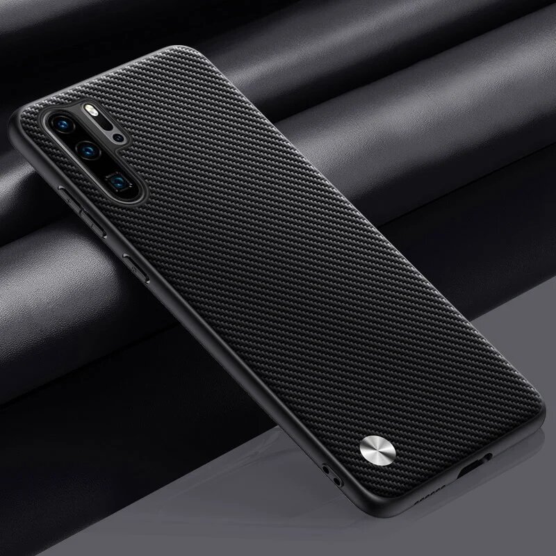 Роскошный чехол из искусственной кожи для Huawei P30 Pro, задняя Matte Black, For Huawei P30 Pro