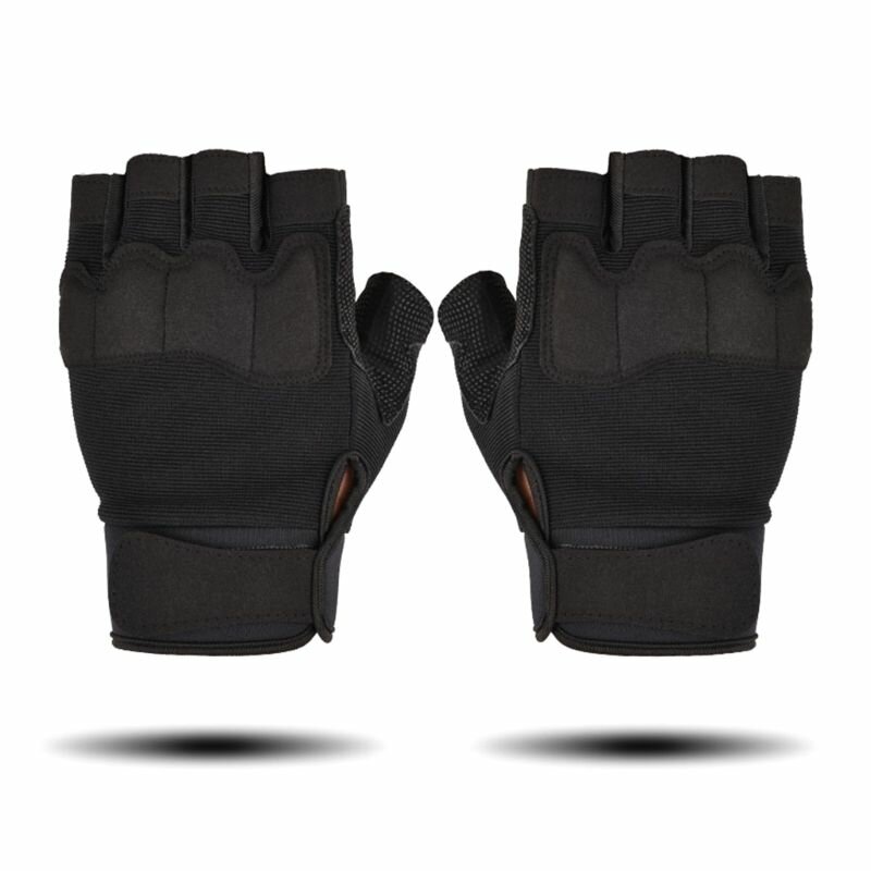 Тактические перчатки без пальцев, - XL