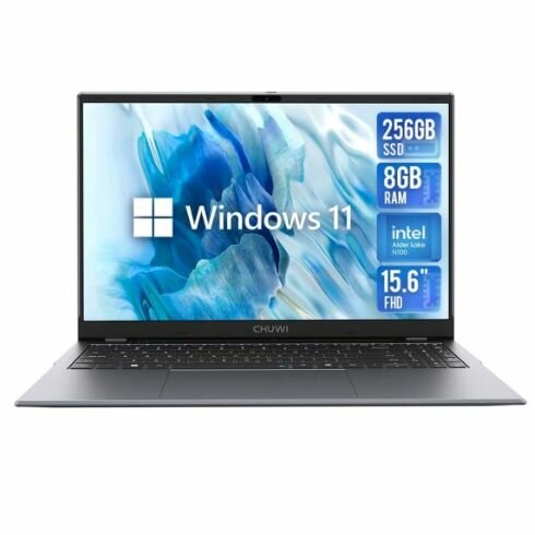 15,6" Ноутбук CHUWI GEMIBOOK Plus (1746273) темно-серый - 1920x1080, IPS, Intel Processor N100, ядра: 4 x 1,1 ГГц, 8 ГБ, SSD 256 ГБ, UHD Graphics, Windows 11 Home