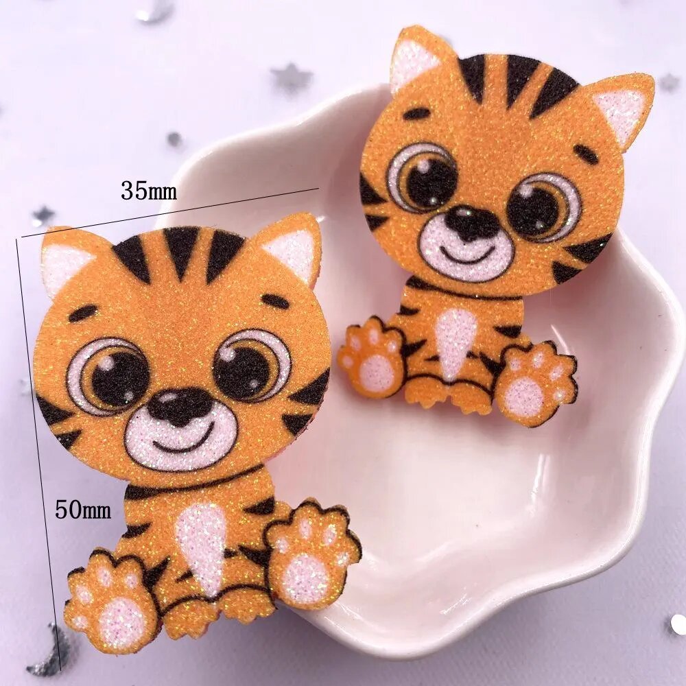 10 шт. нашивки тигр Toiewy Оранжевый, 10