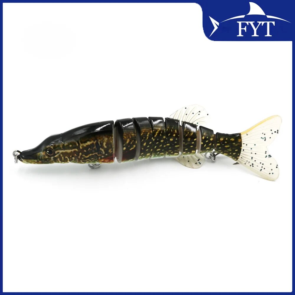 Реалистичная приманка для плавания с мягким хвостом большого размера, многосуставная рыболовная приманка, 21 см, 70 г, приманка для щуки, мускуса, рыбы, снасти для морской рыбалки