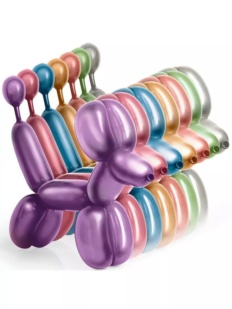 ШДМ Рефлекс Ассорти (Зеркальные шары) / Reflex Assorted, латексный шар (260" ) 50 шт. / SEMPERTEX, Колумбия