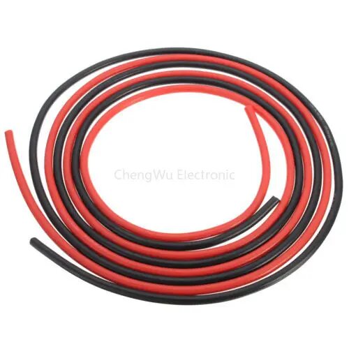 Силиконовый провод 12AWG черный+красный
