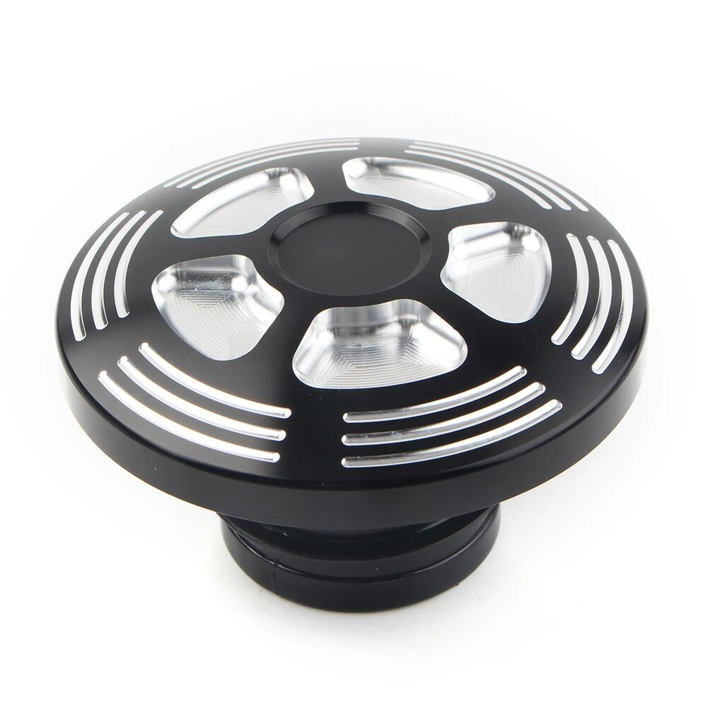 Винтовая крышка топливного бензобака мотоцикла с ЧПУ, масляная крышка для Harley Sportster XL883 XL1200 48 Dyna Touring Softail, черный хром черный