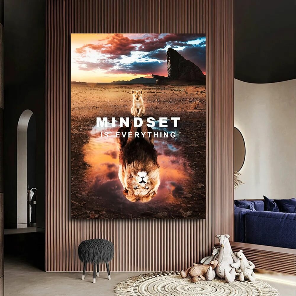 Мотивация / доллар, деньги, картина на стену / в офис, 20х30 см.