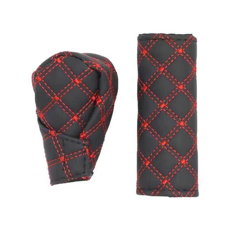 2 шт./набор, универсальные противоскользящие Чехлы для ручек переключения передач red