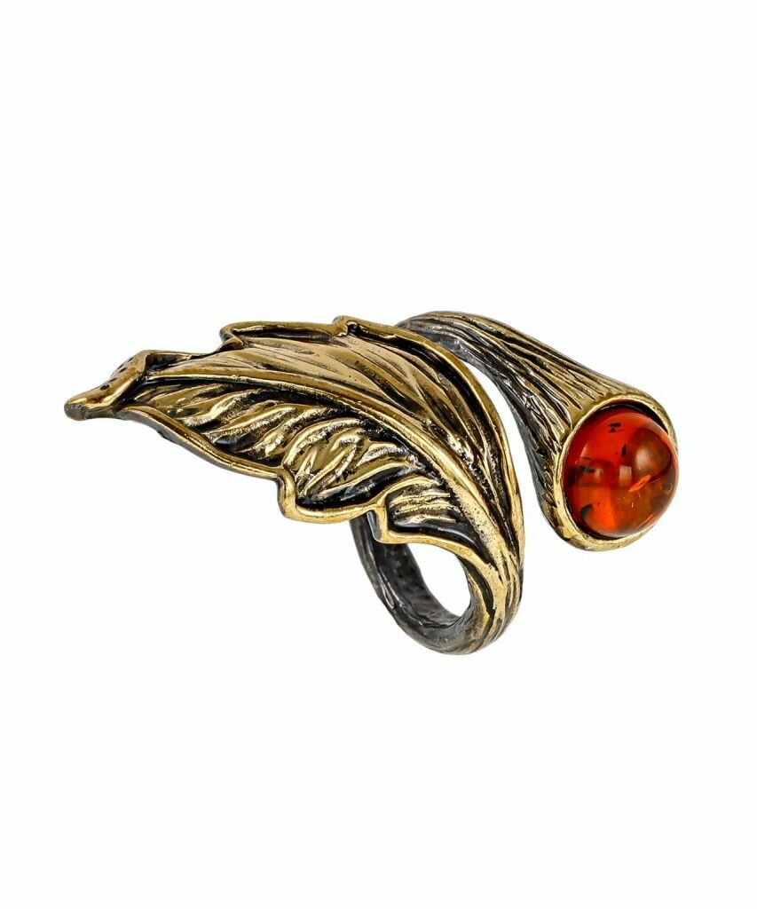 Кольцо, янтарь