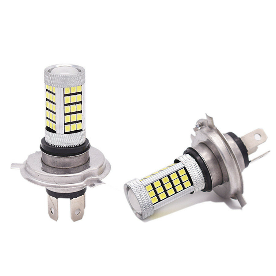 4-Сторонний Белый 6000 K H4 9003 Hb2 66-Led 12V-24V Hi/Lo Луч Фары Drl Противотуманная Фара Дальнего Света Для Мотоцикло